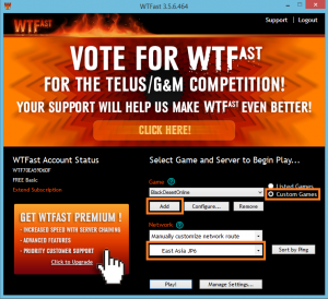 WTFast VPN Ping Reduction for BDO (JP) - BDFoundry