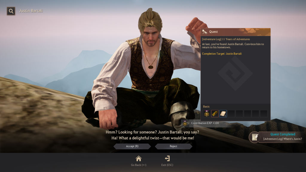 Justin Bartali’s Adventure Log Guide - BDFoundry